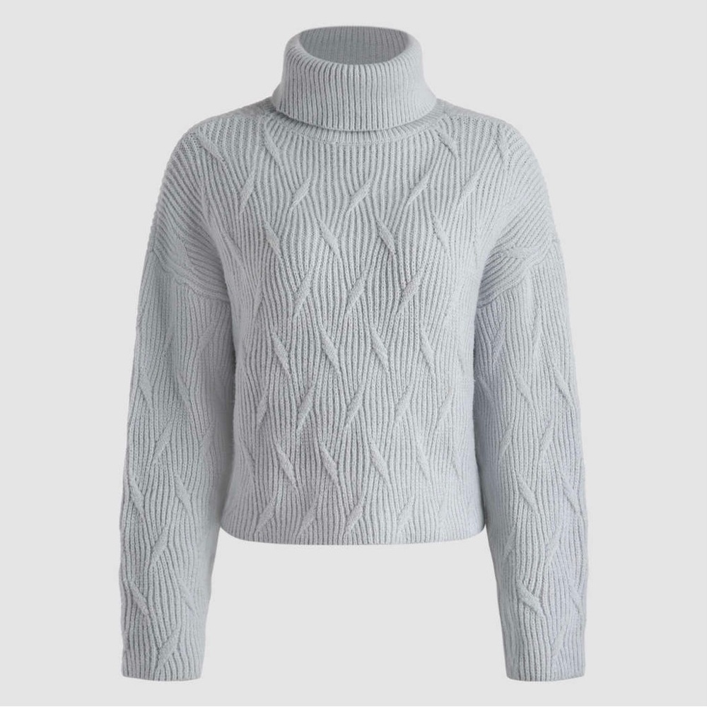 Cider Textured Turtleneck Sweater - Gem